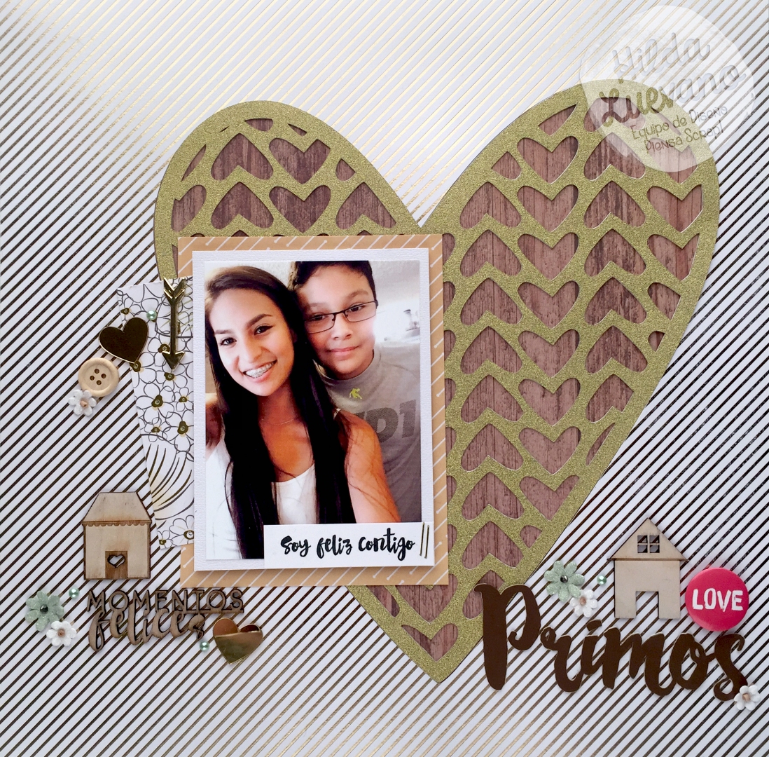 Hilda Designs: Reto de Agosto en PS: Layout Madera