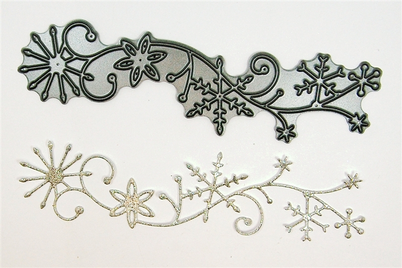Capadia Designs: Simple Snowflake Swirl Card