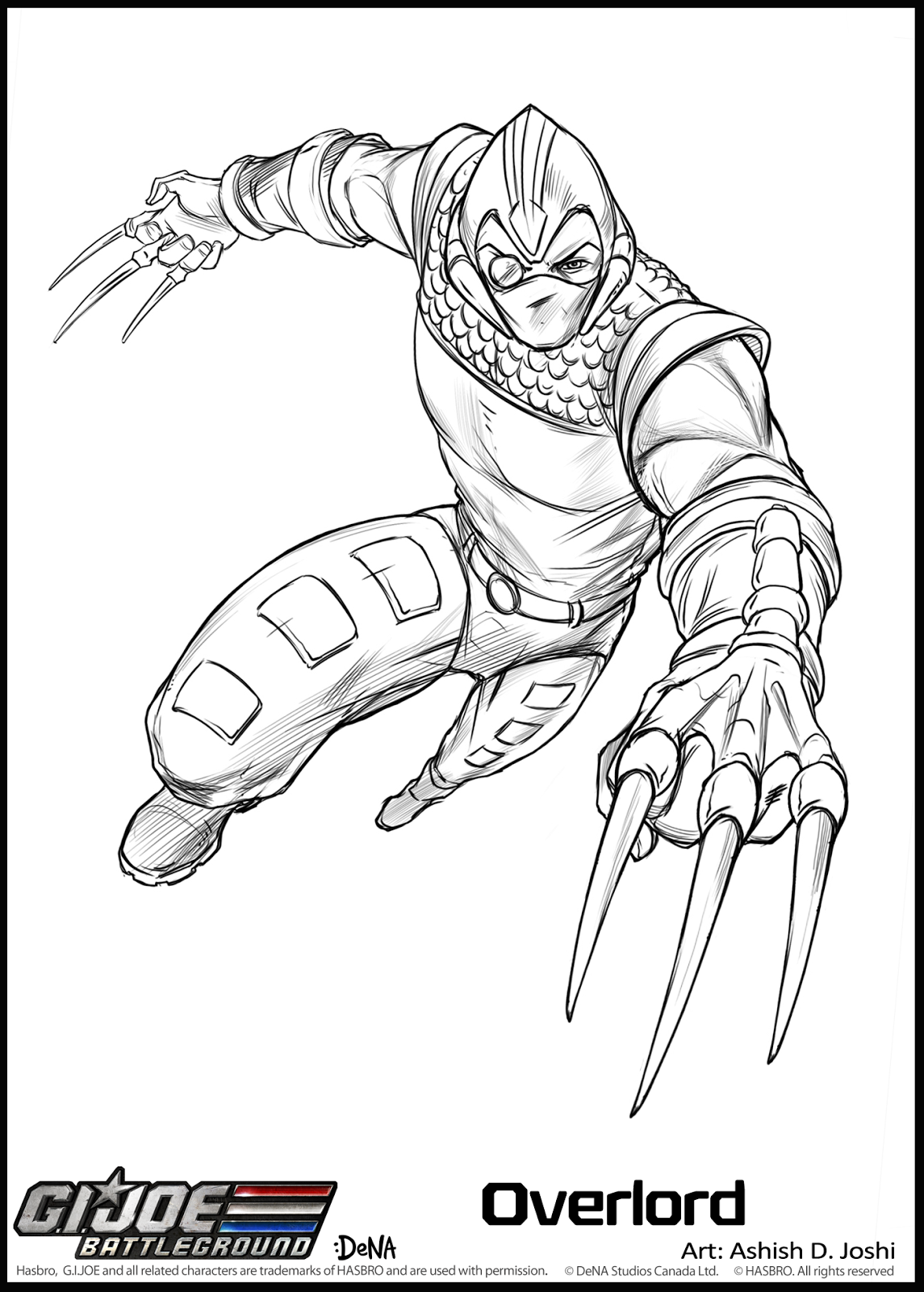 ATOMIC HERMIT: G.I.JOE Battleground line Art