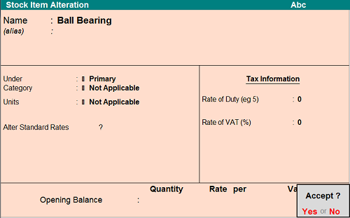 AllAboutCommerce: How to prepare inventory information in Tally