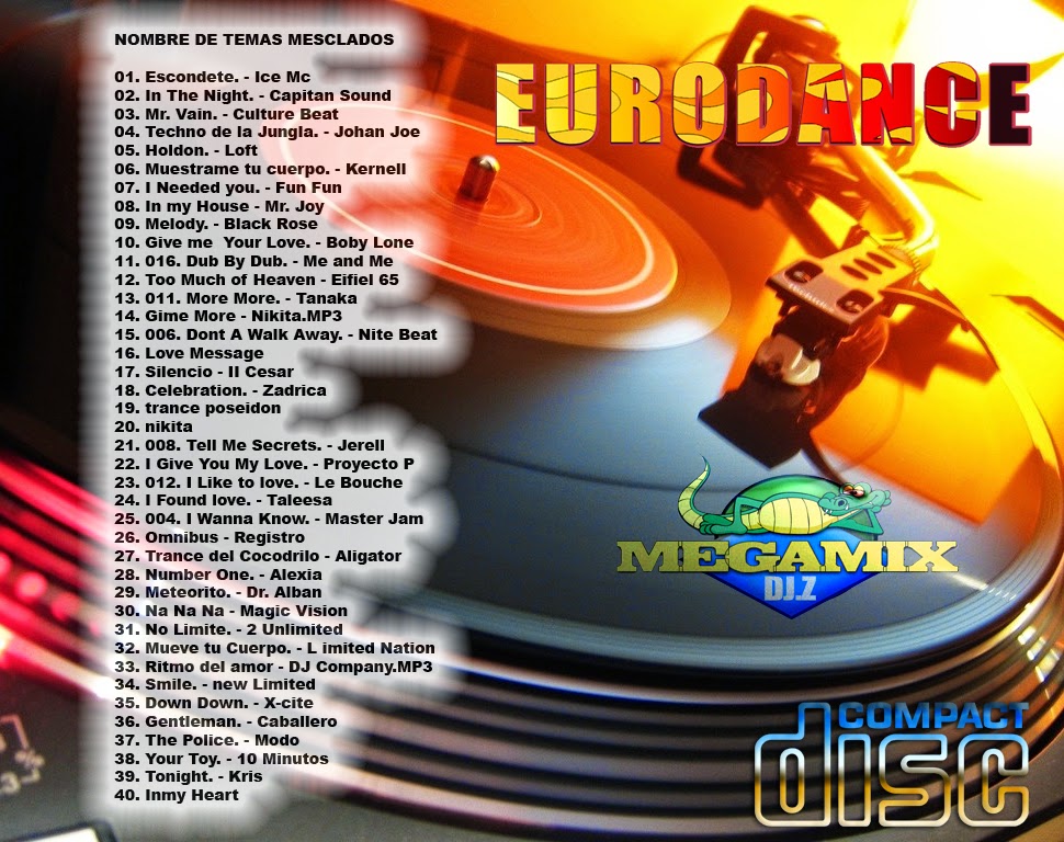 MEGAMIX - EURODANCE VOL.1 - DJ Z DANCEOSORNO