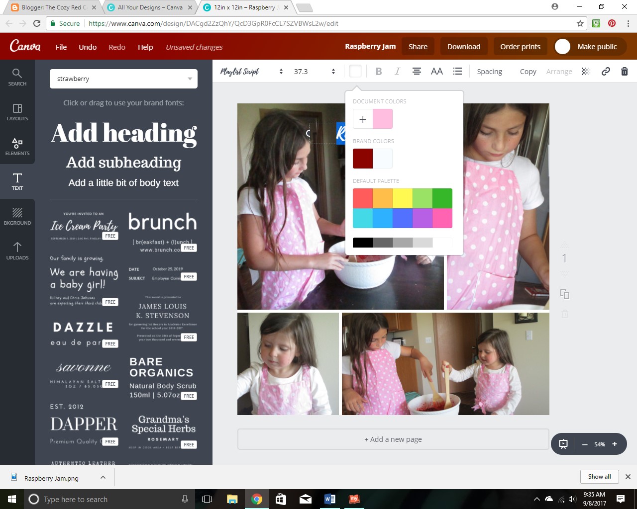 The Cozy Red Cottage: Quick and Beautiful Scrapbook Pages with Canva