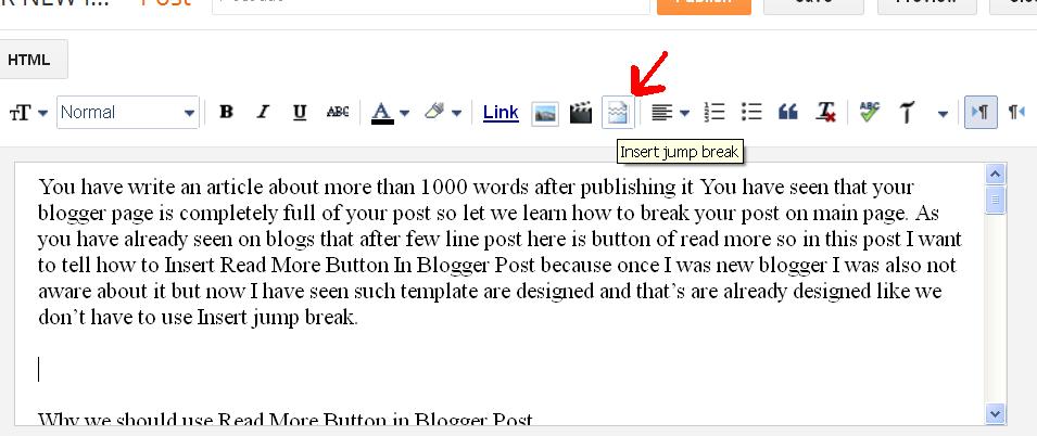 Read More Button in Every Blogger Post - An Island for Blogging Tips Tricks