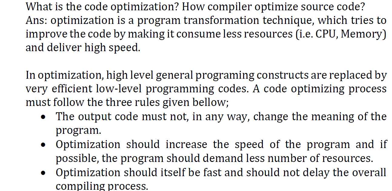 What is the code optimization? How compiler optimize source code? - M.M ...