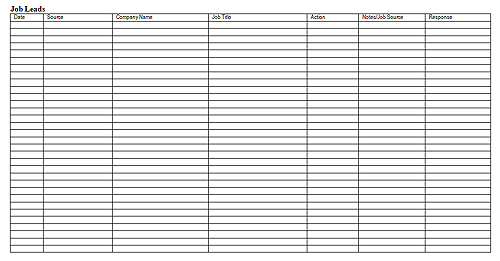 Tracking of jobs for which you have applied can be as simple as ...