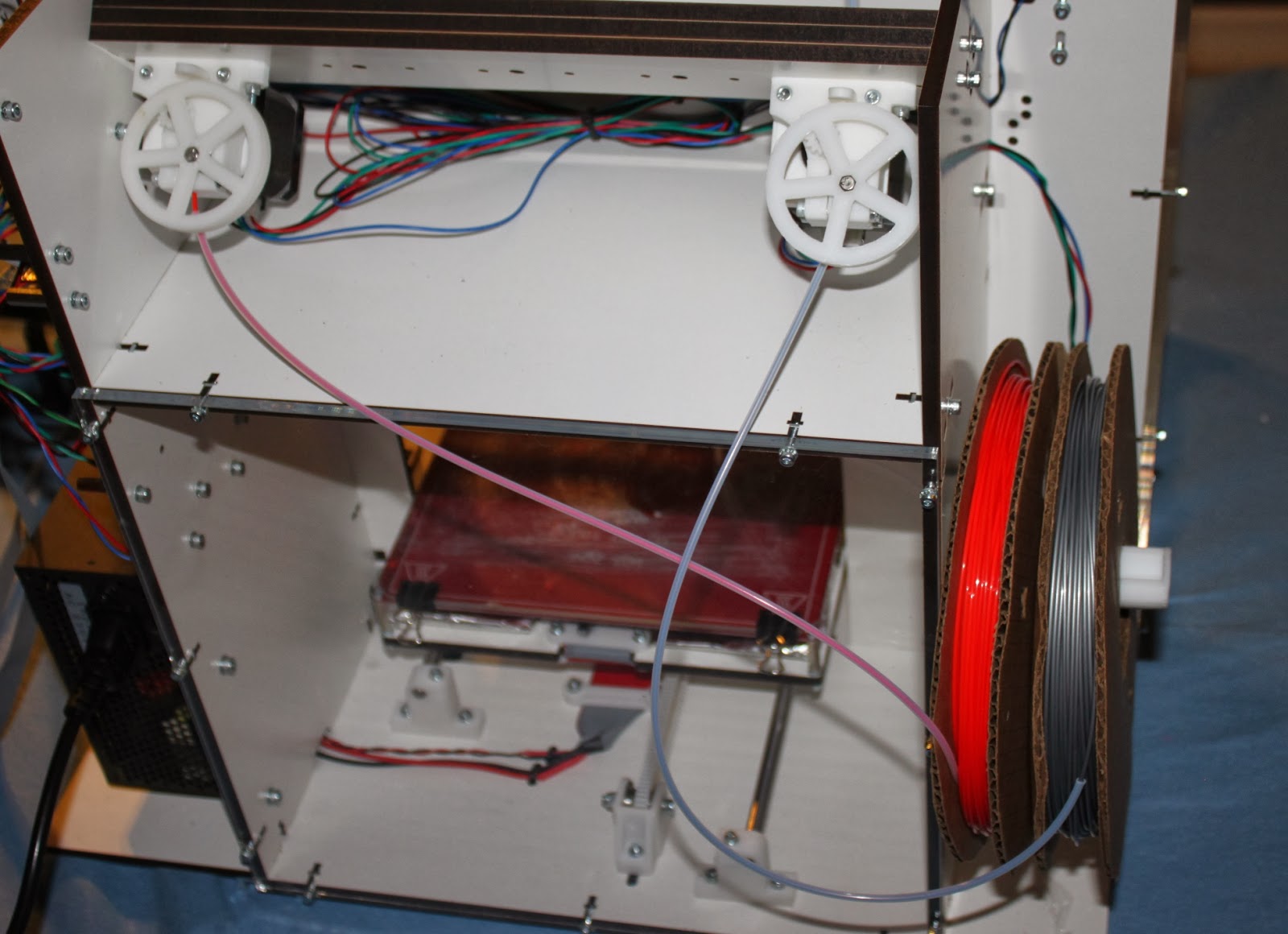 Think3dPrint3d: Dual Extruders on the Lasercut Mendel90