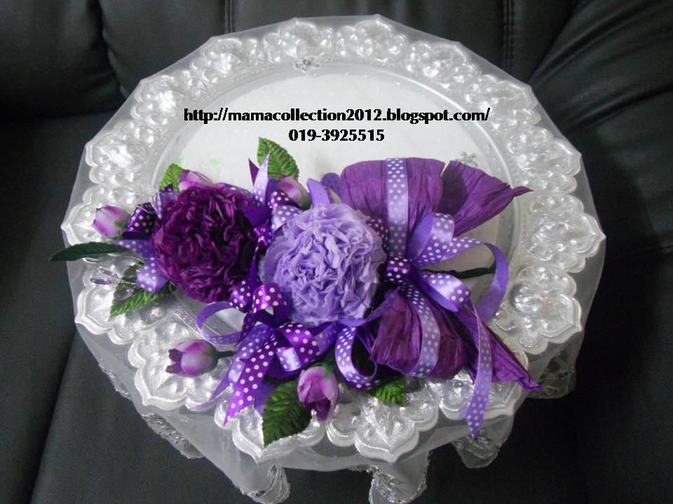 GUBAHAN HANTARAN PINK TURQUOISE ENTERPRISE : BUNGA DULANG DARI BUNGA TISU