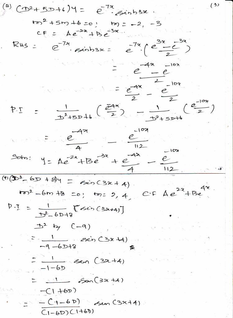 Tpgit Mathematics Linear Differential Equation With Constant