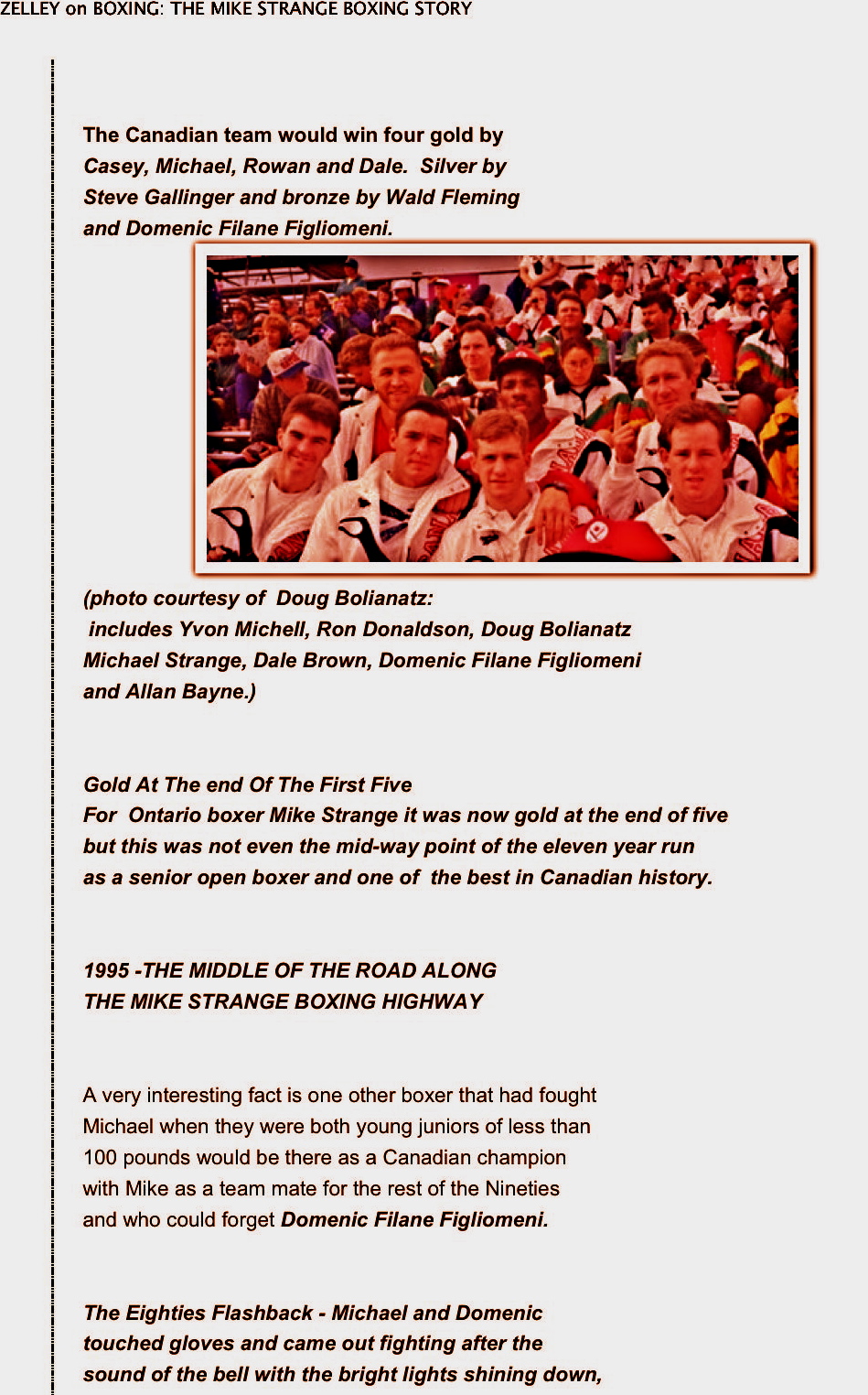 CANADIAN BOXING WALL OF FAME: May 2013