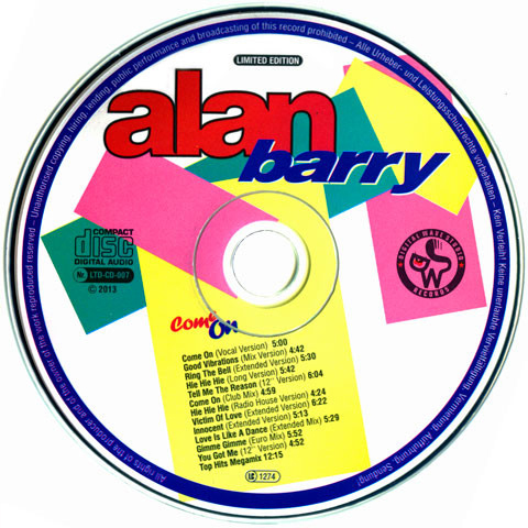 DWSRECORDS: ALAN BARRY - Come On [LTD-CD-007]