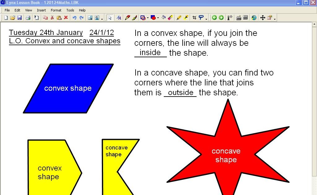 Mr Howe's Class: Maths: convex and concave shapes