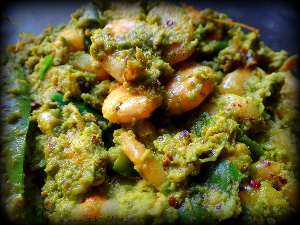 Sorshe Phool diye Chingri / Shrimps cooked with Mustard Flower: Recipe ...
