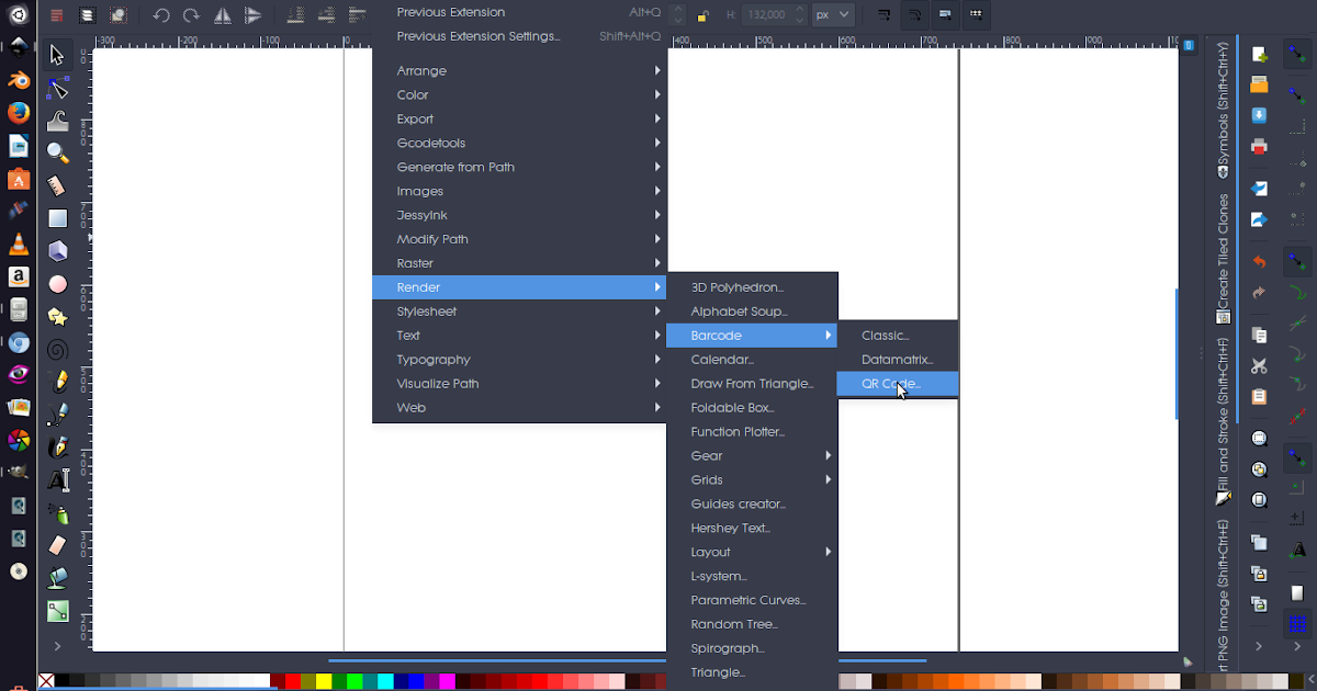 SenimanVektor: Tutorial cara membuat barcode QR Code menggunakan Inkscape
