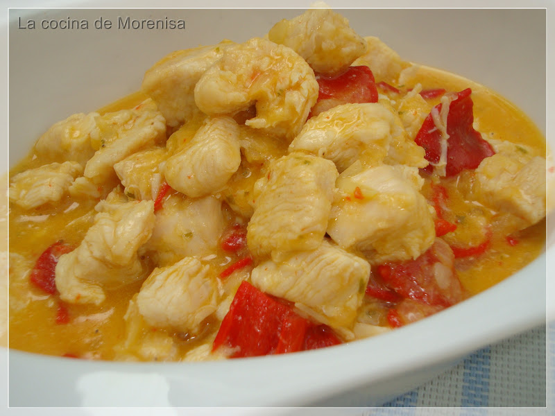 LA COCINA DE MORENISA: Puré de Patatas y Pechuga de Pollo con Pimientos ...