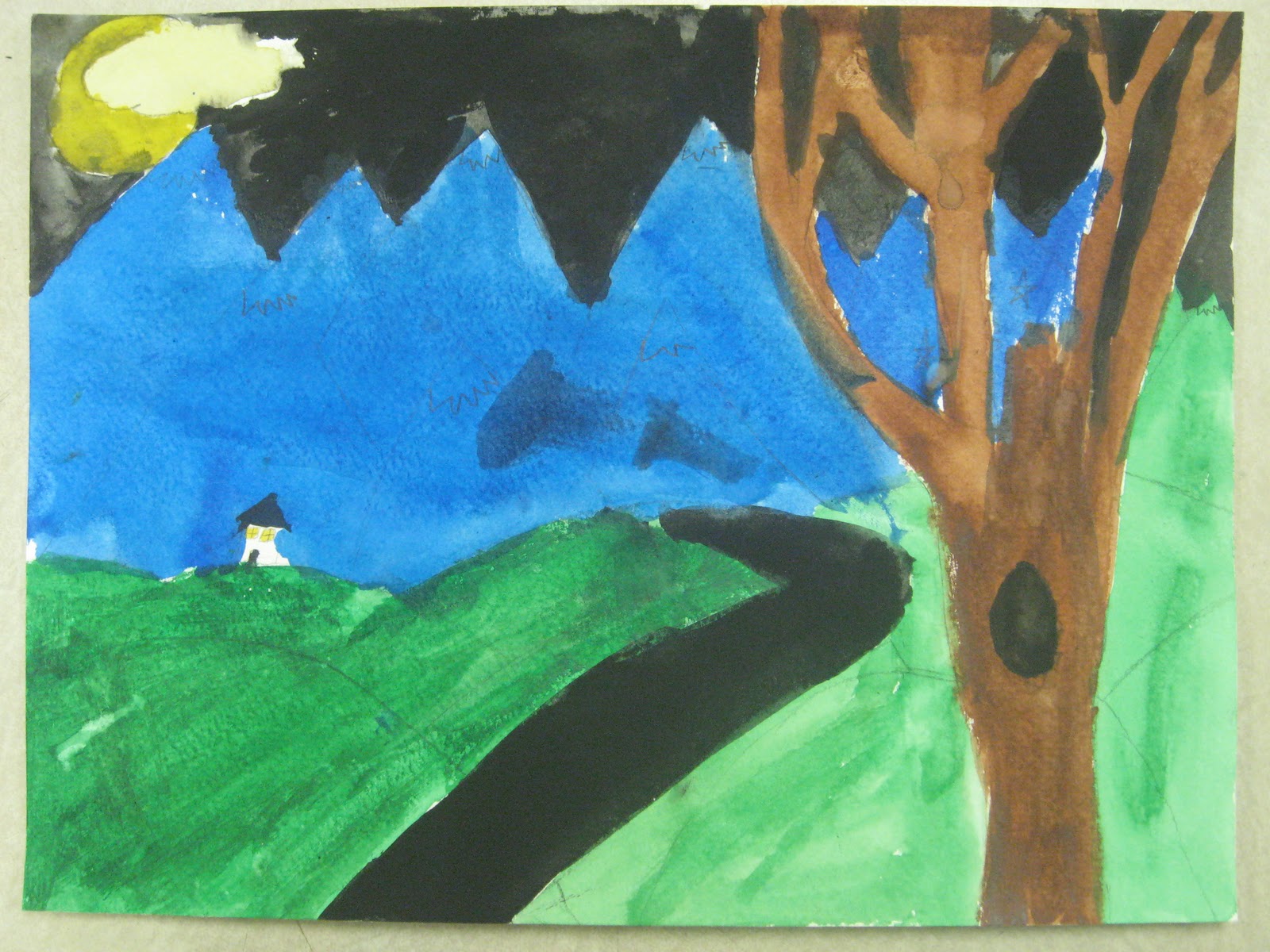 Miss Young's Art Room: 5th Grade Watercolor Landscapes