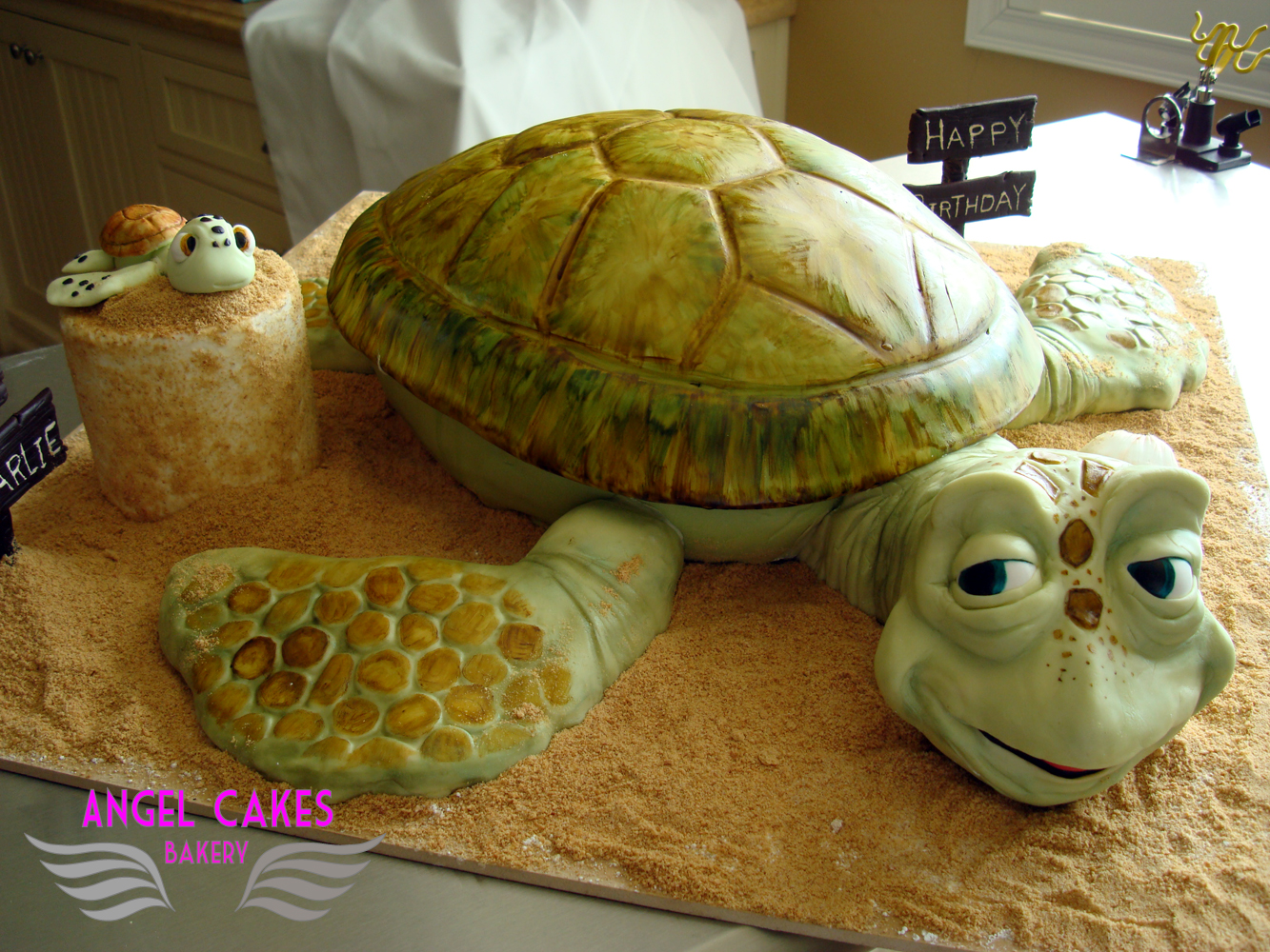 Angel Cakes Bakery: Sea Turtle Cake + Finding Nemo