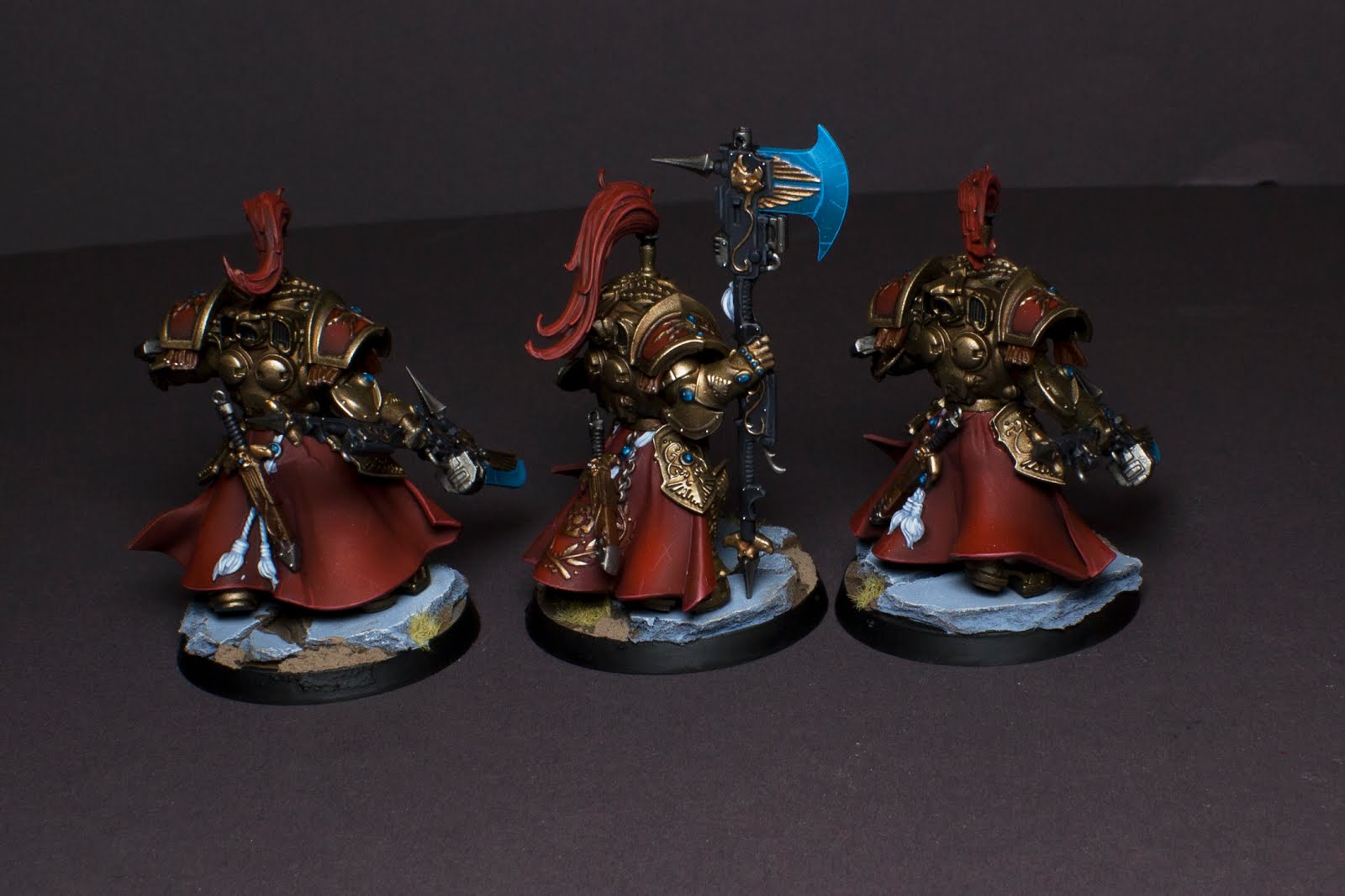 Into the Abyss painting: Custodes terminators done