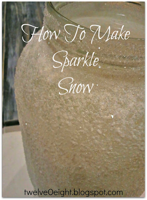 How To Make Sparkle Snow With 2 Ingredients - twelveOeight