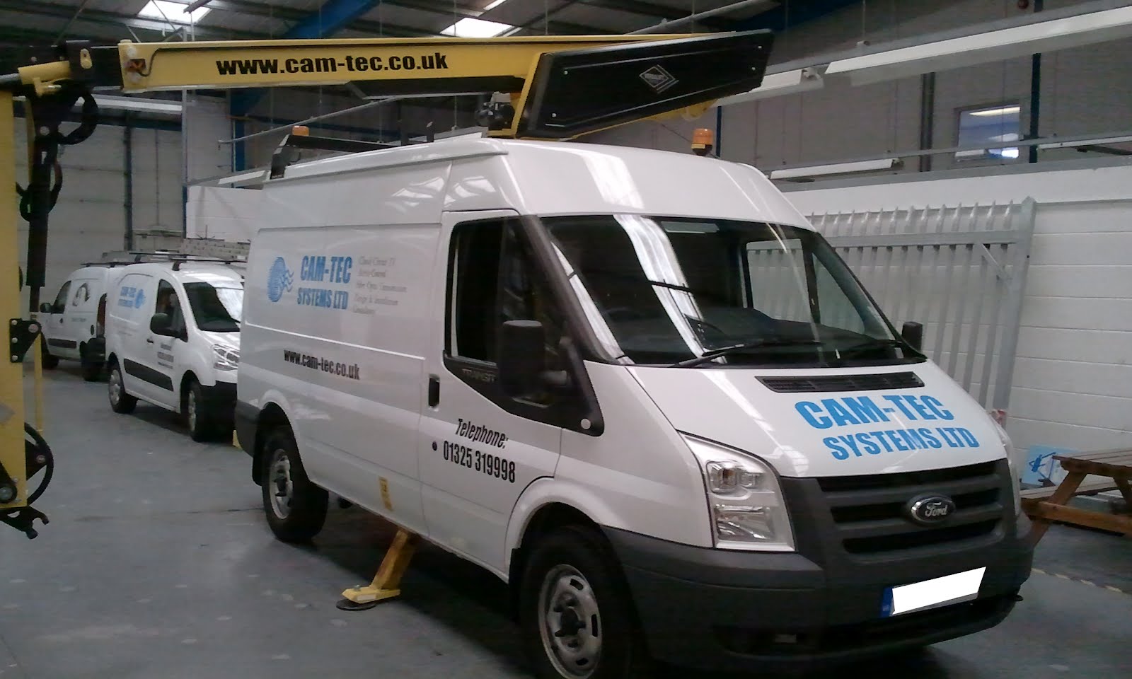 The Green I Signs Blog: Cam Tec Ford Transit signwriting supplied ...