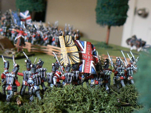Dots of Paint: Flags of the British "Swiss" regiment of the War of 1812