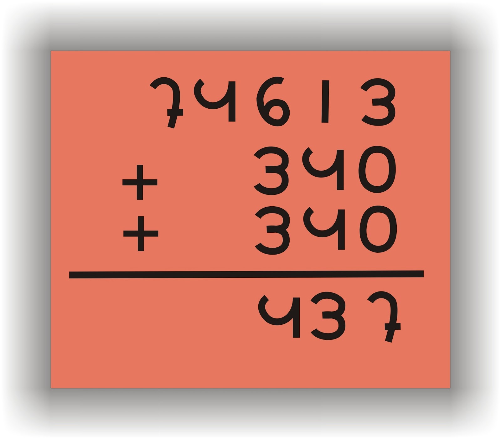 Miraculous world of Numbers: 07-Funny Addition