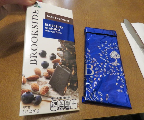 Chocolate Banquet: Hershey - Brookside Blueberry chocolates - Aug. 18, 2016