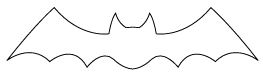 Bat cut outs - template
