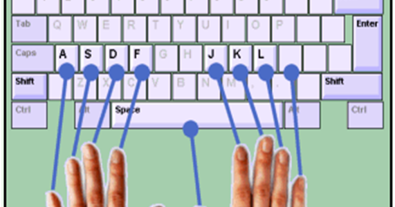 BELAJAR TERUS: Belajar mengetik dengan 10 jari