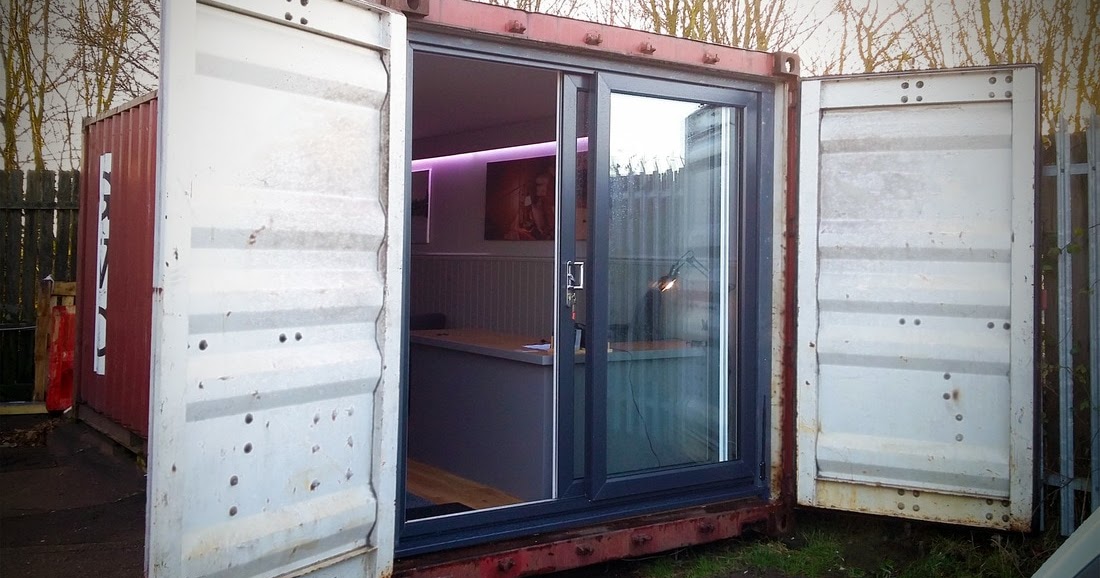 Shedworking: Shipping container garden office