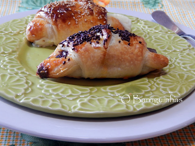Croissants - Doce ou Salgado! Um belo pequeno almoço! - O Barriguinhas