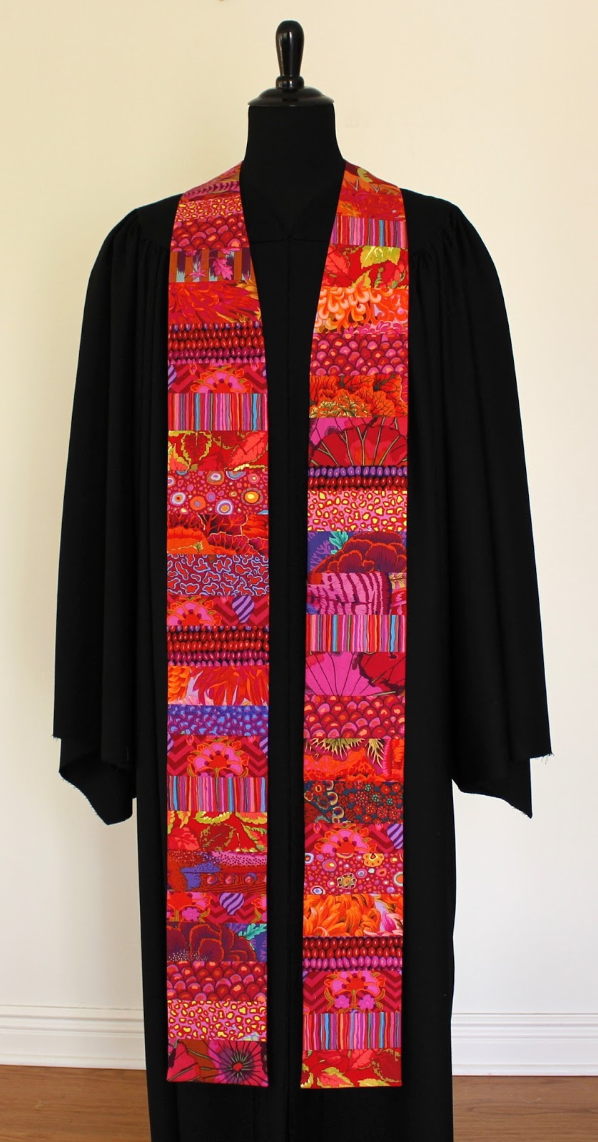 Selvage Blog: Joyful Red Clergy Stole