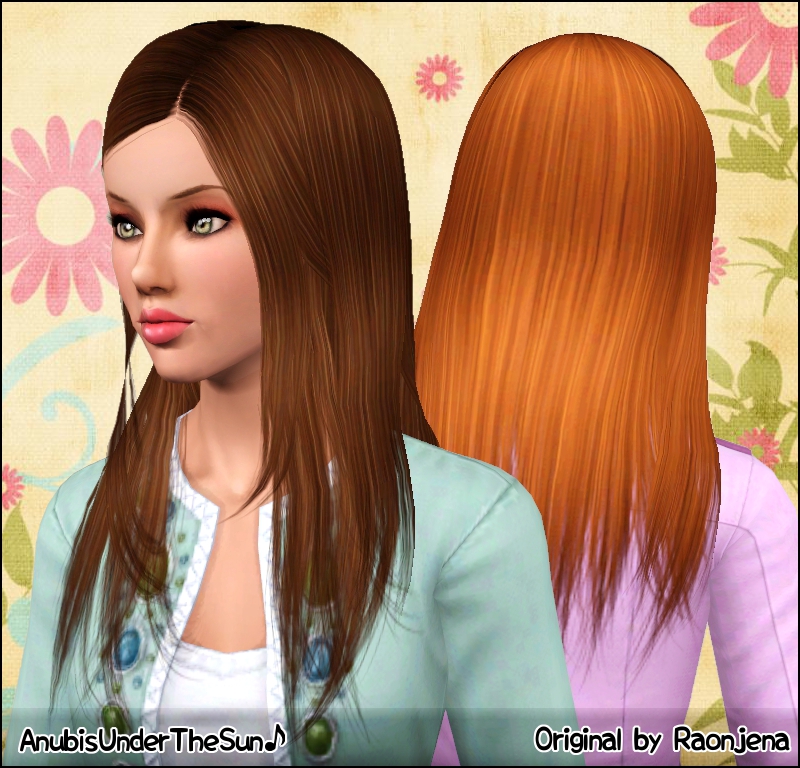 Anubis - Sims Stuff: Raonjena Female Hair 029 ~ Fixed and pooklet'd