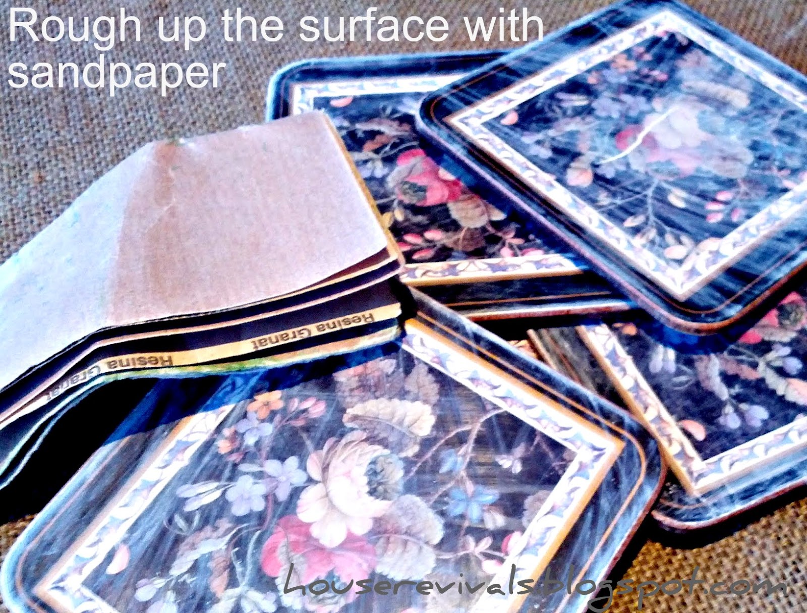 Next, prime the coasters so the pattern won't show through your ...