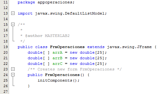 POO10. Operaciones con Arreglos