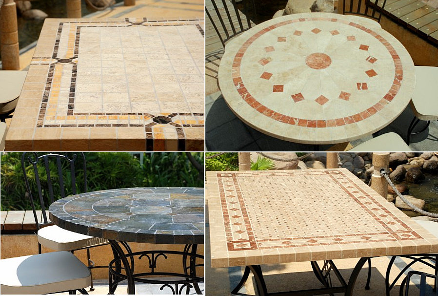 Living'ROC -le blog: Les tables en mosaique pour un été "au naturel"