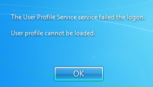 Gagal login profile windows 7 "The User Profile Service failed the ...