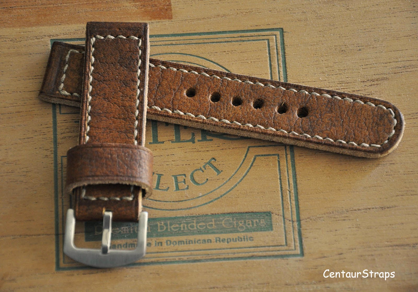 CentaurStraps - Handmade leather watch straps: 22mm vintage handmade ...