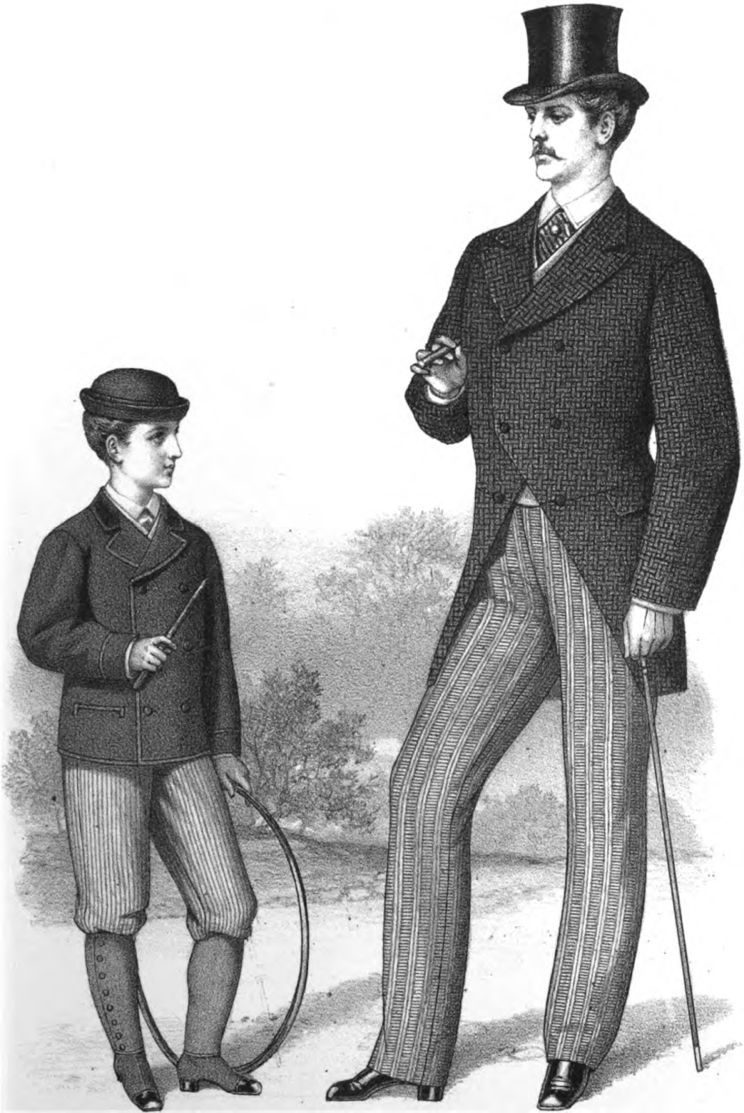 19th Century Historical Tidbits: 1872 Men's Fashions