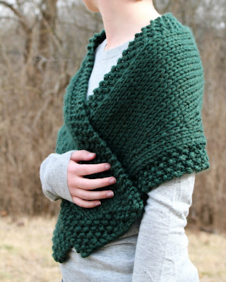 Fifty Four Ten Studio: "A Bit of Good Luck" Easy Shawl Knitting Pattern