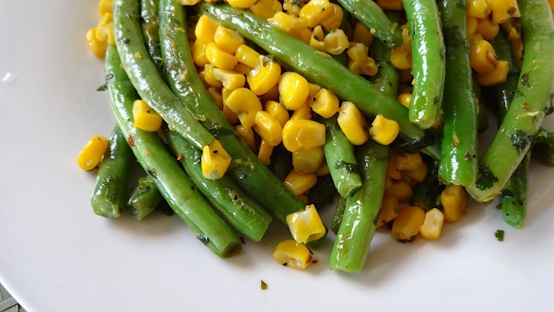 Salteado de Ejotes con Elote - Mi Cocina Rápida