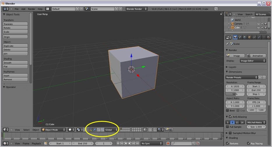 Ozlog: Blender:2.56βでの画面・オブジェクトの移動・回転など