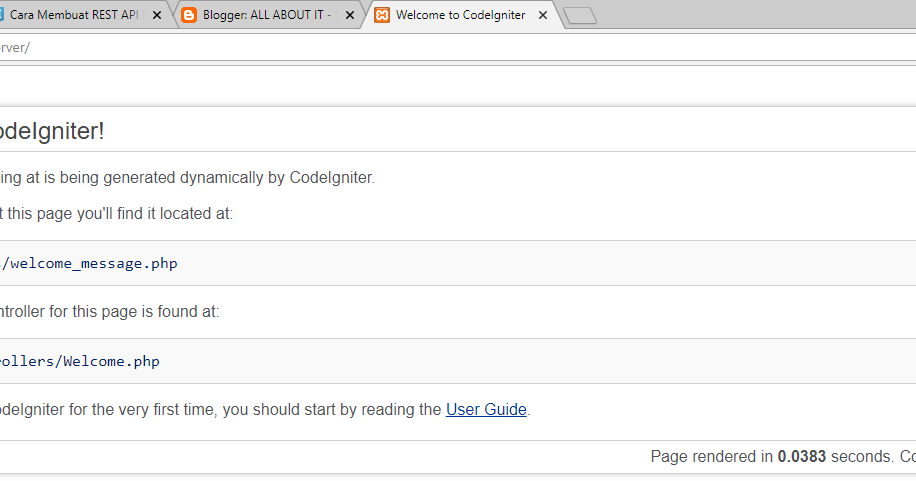 MEMBUAT REST API MENGGUNAKAN CODEIGNITER