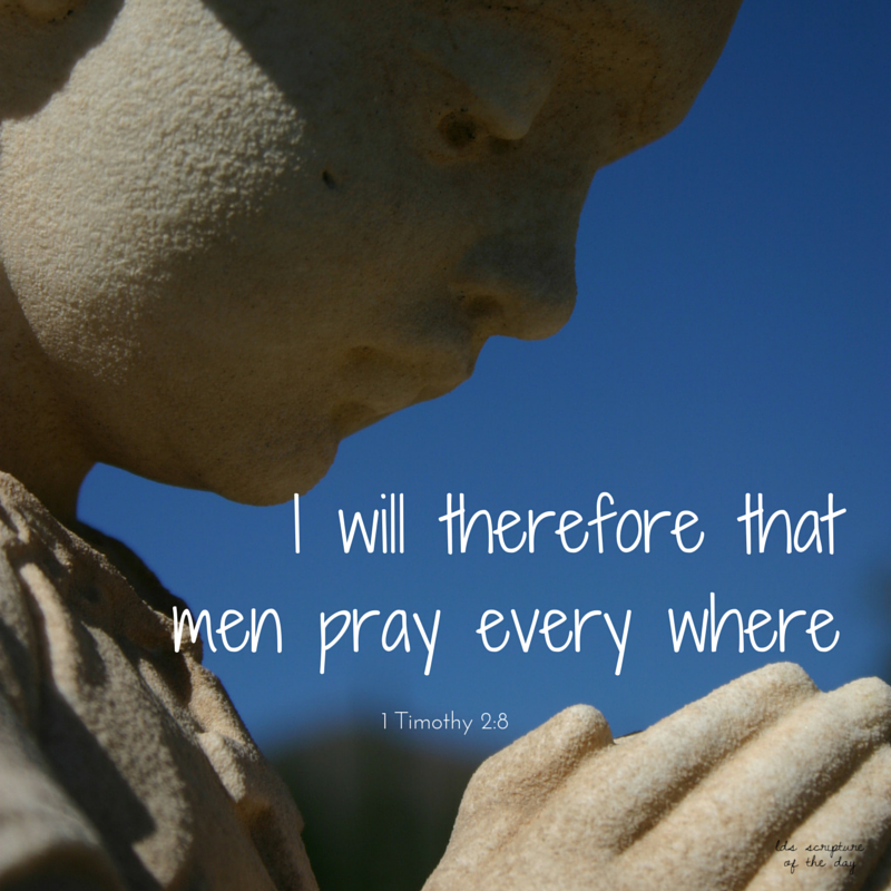 LDS Scripture of the Day: 1 Timothy 2:8