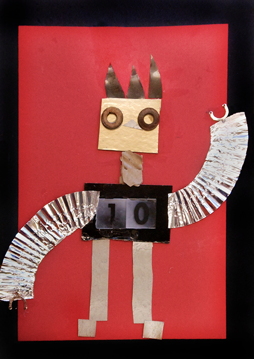 Earl Warren Arts: Third Grade: Recyled Robots