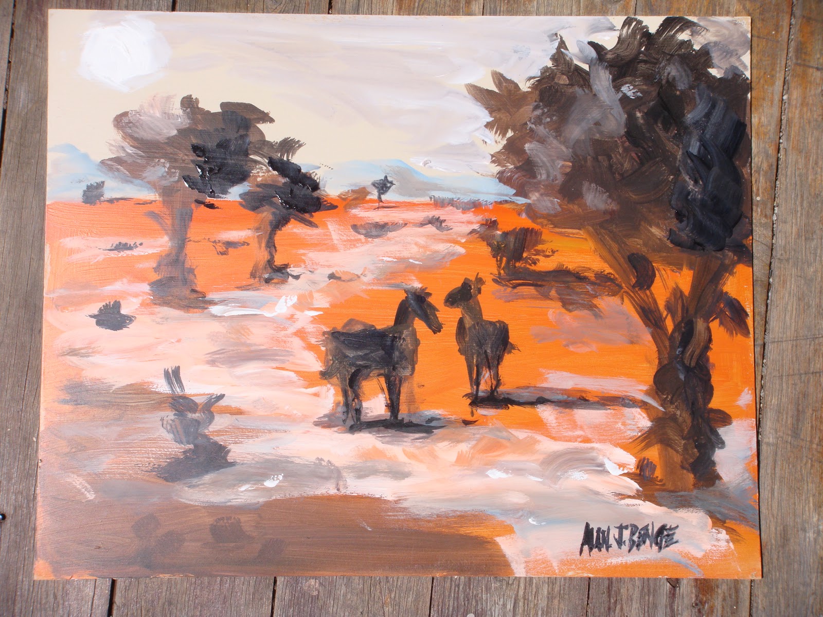 Impressionist paintings by Alan J. Benge: Rural Australia impressionist ...