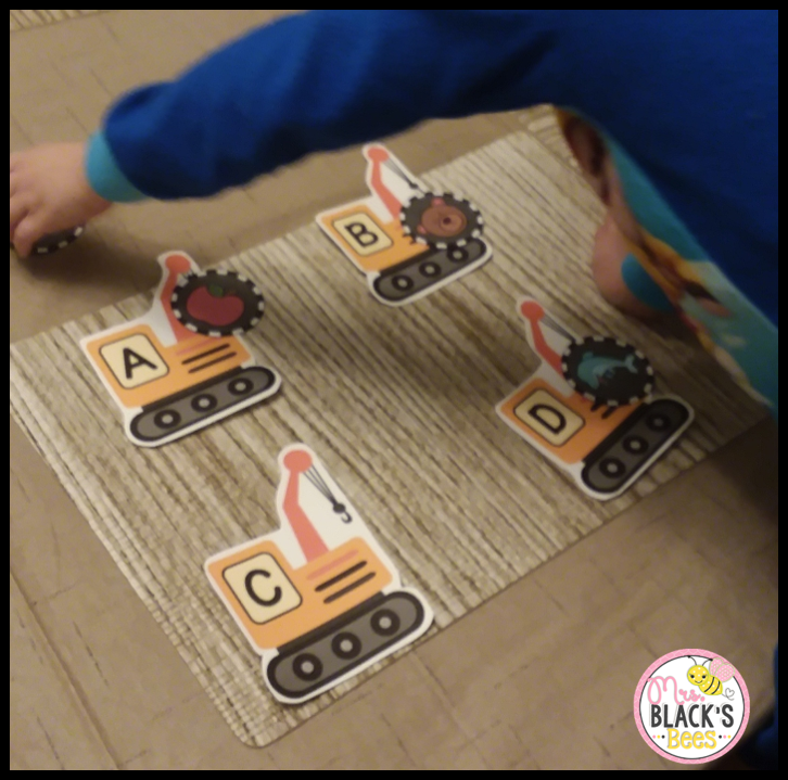 Construction Sensory Bins | Mrs. Black's Bees