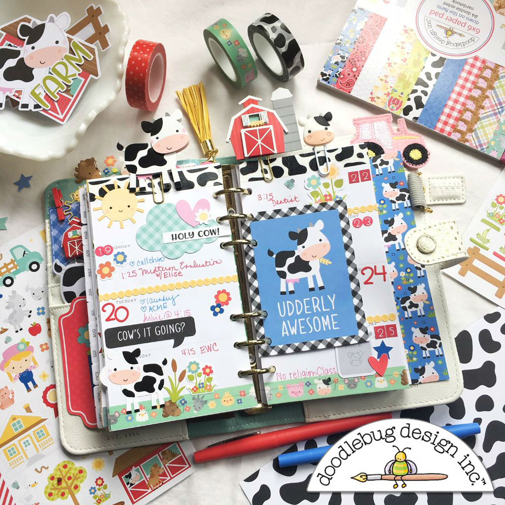 Doodlebug Design Inc Blog: Down On The Farm | Planner Pages with Anabelle