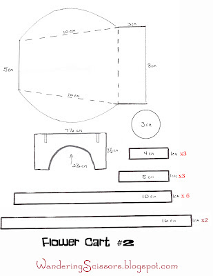 Wandering Scissors: Flower Cart Gift Box plusTutorial