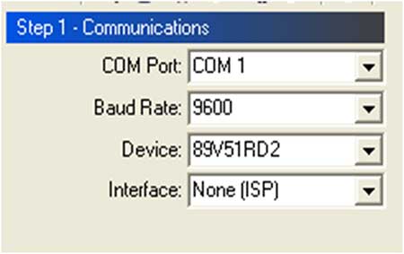 8051 microcontroller: Programmer Circuit of P89V51RD2