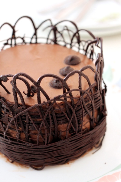 Chocolate Bavarian Cake | Vondelicious!
